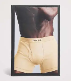 TOM FORD Stretch-cotton Logo Boxers - Navy