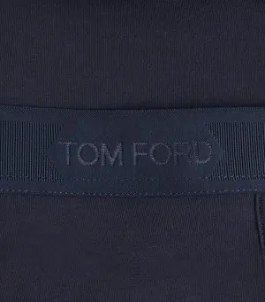 TOM FORD Stretch-cotton Logo Boxers - Navy