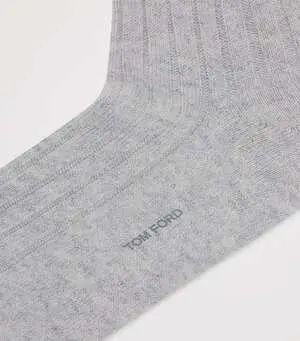 TOM FORD Cashmere-blend Ribbed Crew Socks