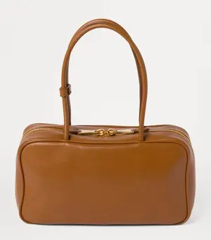 Miu Miu Leather Top-handle Bag - Brown