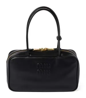 Miu Miu Leather Top-handle Bag - Black