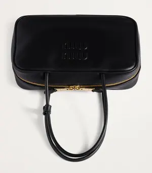 Miu Miu Leather Top-handle Bag - Black
