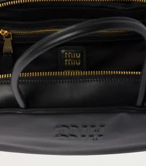 Miu Miu Leather Top-handle Bag - Black