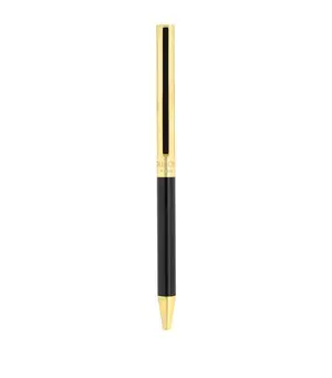 S.t. Dupont Palladium Lacquer Classique Ballpoint Pen - Gold