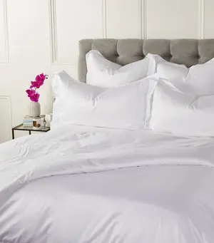 CELSO DE LEMOS Capela Super King Fitted Sheet - White