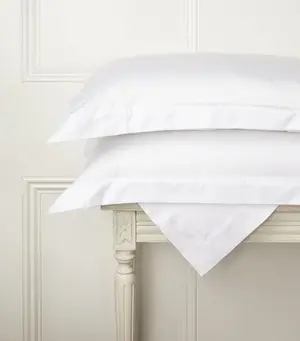 CELSO DE LEMOS Capela Super King Fitted Sheet - White