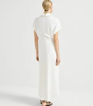 Brunello Cucinelli Twill Maxi Dress