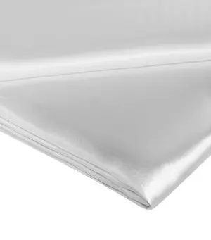 Gingerlily Silk Super King Flat Sheet - White