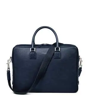 ASPINAL OF LONDON Mount Street Briefcase - Navy