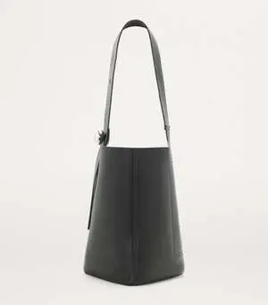 Loewe Large Leather Pebble Bucket Bag - Black