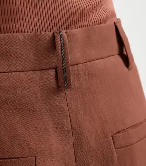 Brunello Cucinelli Twill Pleated Shorts