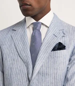 Giorgio Armani Silk Stripe Jacquard Neck Tie