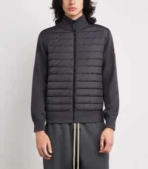 Canada Goose Down-merino Wool Hybridge Puffer Jacket - Grey
