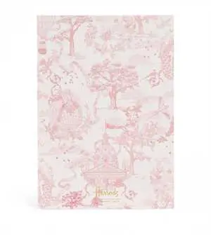 Harrods Toile Jotter Pad Notebook - Pink