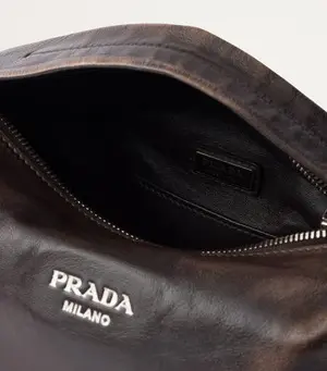 Prada Leather Cross-body Bag - Brown