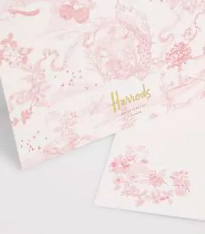 Harrods Set Of 8 Toile Notelets And Envelopes