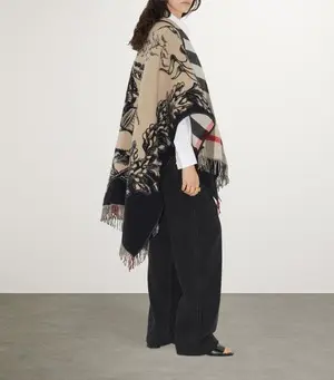 Burberry Wool Reversible Cape - Beige