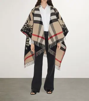 Burberry Wool Reversible Cape - Beige