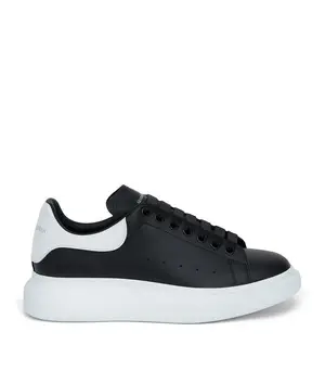 Alexander McQueen Leather Oversized Sneakers - Black