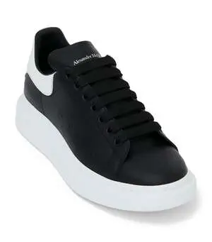 Alexander McQueen Leather Oversized Sneakers - Black