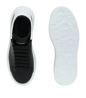 Alexander McQueen Leather Oversized Sneakers - Black
