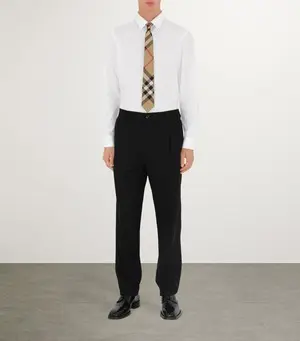 Burberry Silk Check Neck Tie - Beige