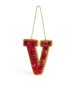 Tinker Tailor Embellished V Tree Decoration - Red