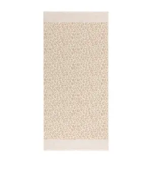 YVES DELORME Leopard Guest Towel
