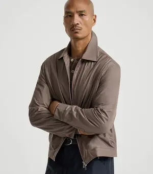 Brunello Cucinelli Silk-blend Water-resistant Jacket