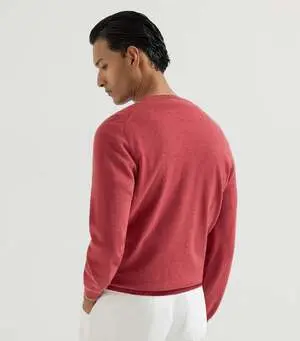 Brunello Cucinelli Cashmere Crew Neck Sweater - Red