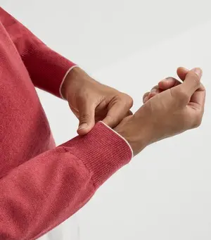 Brunello Cucinelli Cashmere Crew Neck Sweater - Red