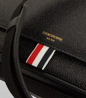Thom Browne Pebbled Leather Reporter Bag