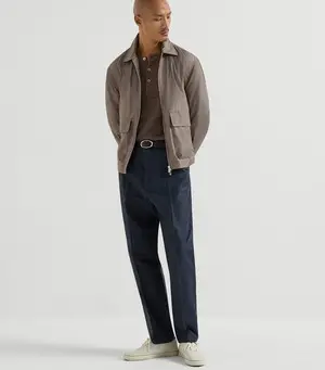 Brunello Cucinelli Cotton-linen Panama Trousers