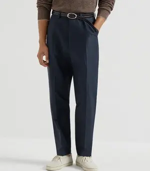 Brunello Cucinelli Cotton-linen Panama Trousers