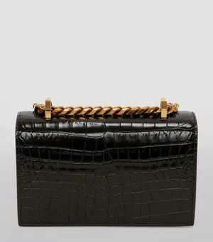 Alexander McQueen Leather Jewelled Satchel - Black