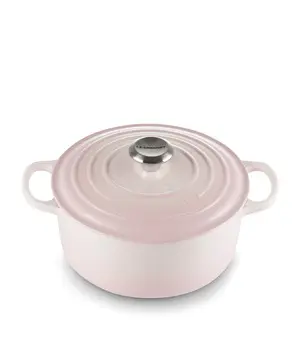 LE CREUSET Cast Iron Round Casserole Dish - Blue