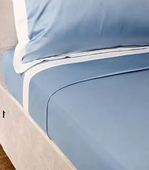 CELSO DE LEMOS Emma Super King Duvet Cover - Blue