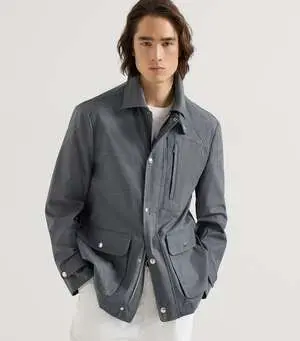 Brunello Cucinelli Virgin Wool Field Jacket - Grey