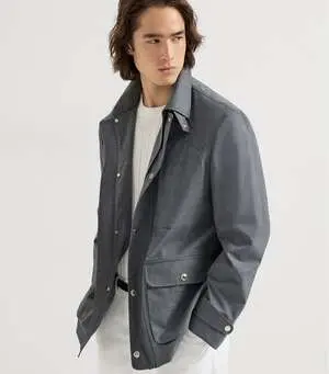 Brunello Cucinelli Virgin Wool Field Jacket - Grey