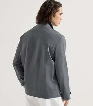 Brunello Cucinelli Virgin Wool Field Jacket - Grey