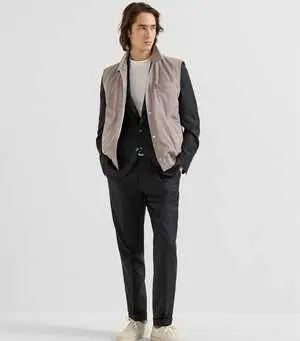 Brunello Cucinelli Cashmere Padded Gilet - Brown