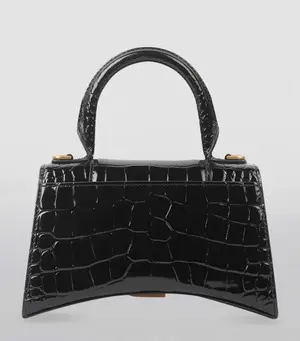 Balenciaga Xs Hourglass Top-handle Bag - Black