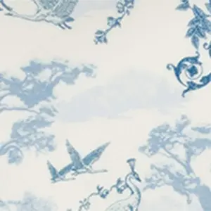 Harrods Bone China Toile Platter - Blue