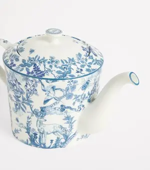 Harrods Bone China Toile Teapot