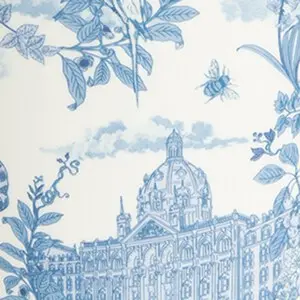 Harrods Bone China Toile Teapot