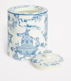 Harrods Bone China Toile Tea Caddy