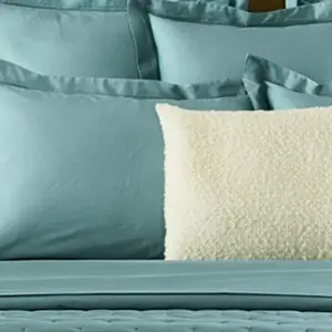 YVES DELORME Triomphe Super King Flat Sheet - Green