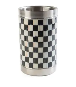 MACKENZIE-CHILDS Courtly Check Wine Cooler - Black