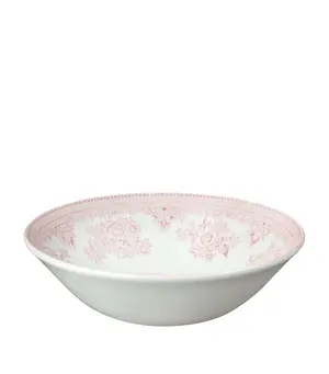 BURLEIGH Set Of 4 Asiatic Pheasants Cereal Bowls - Pink