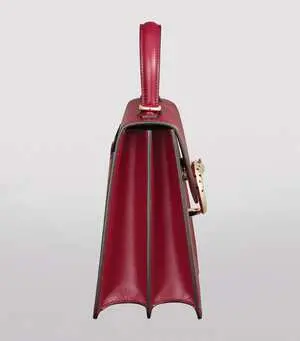 Cartier Leather Panthère De Top-handle Bag - Red